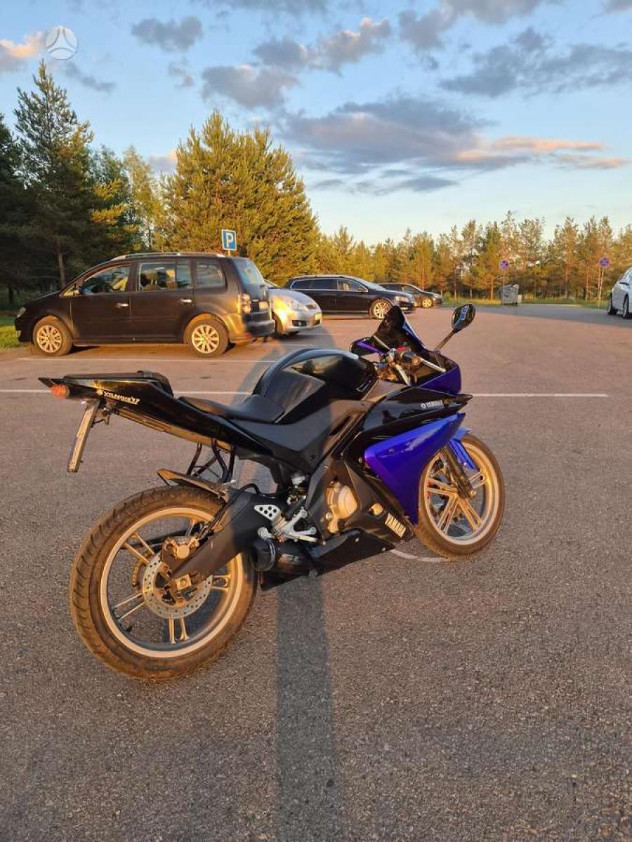 Zils Yamaha YZF 2009 Kupiškis, ar dzinēja tilpumu 0.13 L un nobraukumu 33 tūkst. km par 1800 €, foto 6 vietnē AUTOMOTO.COM.LV