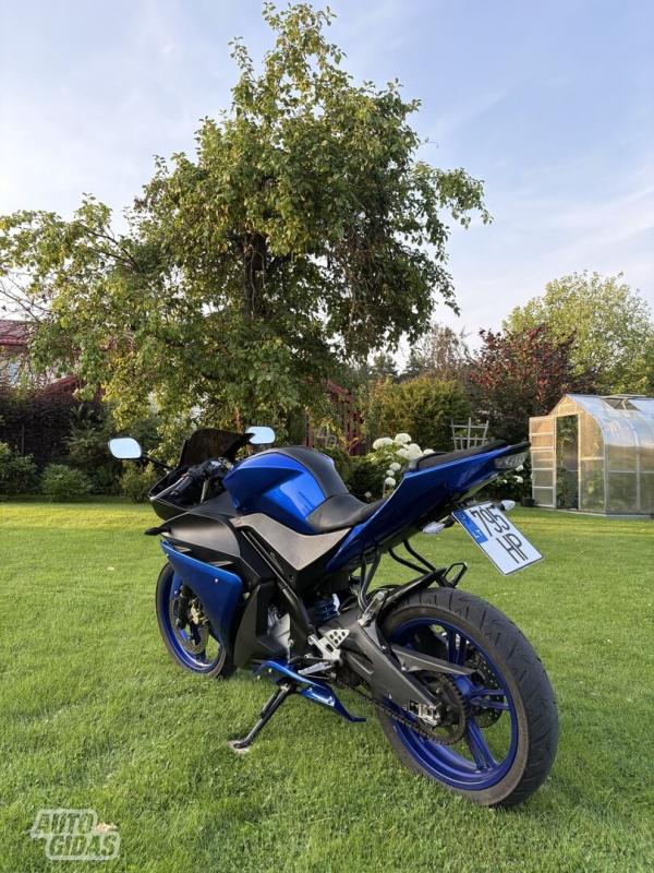 Blue Yamaha YZF 2013 in Mazeikiai, with an engine capacity of 0.13 L and mileage of 53 thousand km for 1750 €, photo 3 on AUTOMOTO.COM.LV