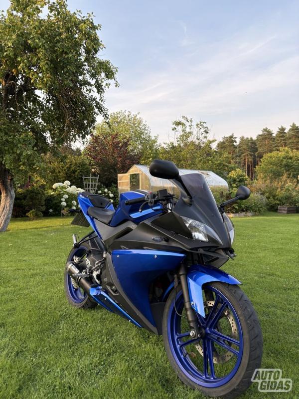 Blue Yamaha YZF 2013 in Mazeikiai, with an engine capacity of 0.13 L and mileage of 53 thousand km for 1750 €, photo 7 on AUTOMOTO.COM.LV