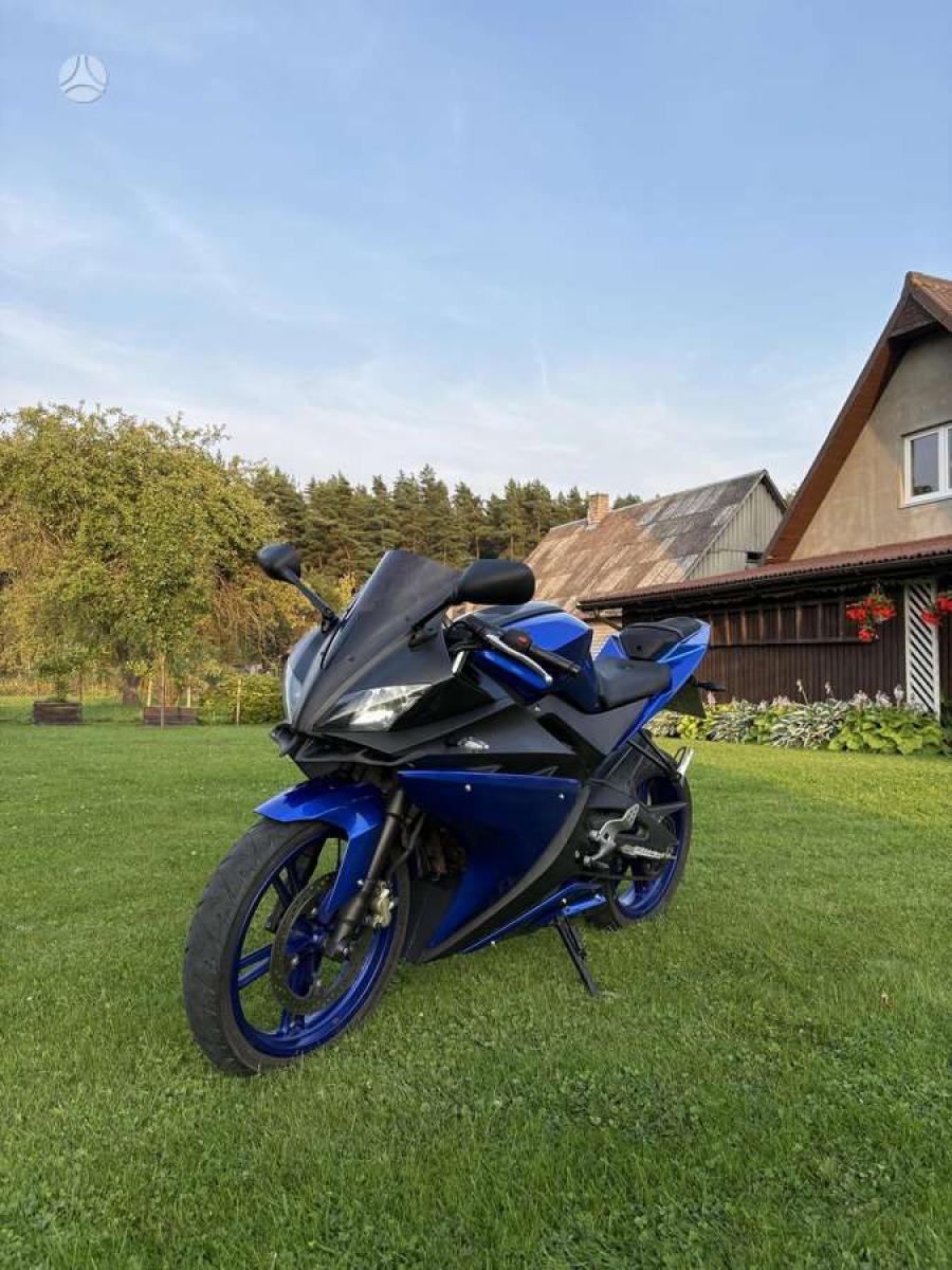 Zils Yamaha YZF 2013 Mažeikiai, ar dzinēja tilpumu 0.13 L un nobraukumu 53 tūkst. km par 1750 €, foto 1 vietnē AUTOMOTO.COM.LV