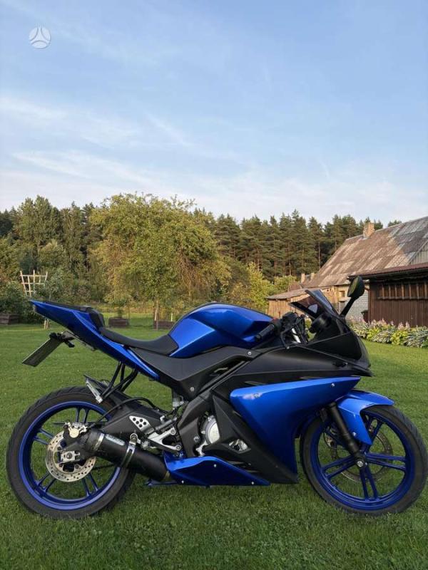Blue Yamaha YZF 2013 in Mazeikiai, with an engine capacity of 0.13 L and mileage of 53 thousand km for 1750 €, photo 6 on AUTOMOTO.COM.LV