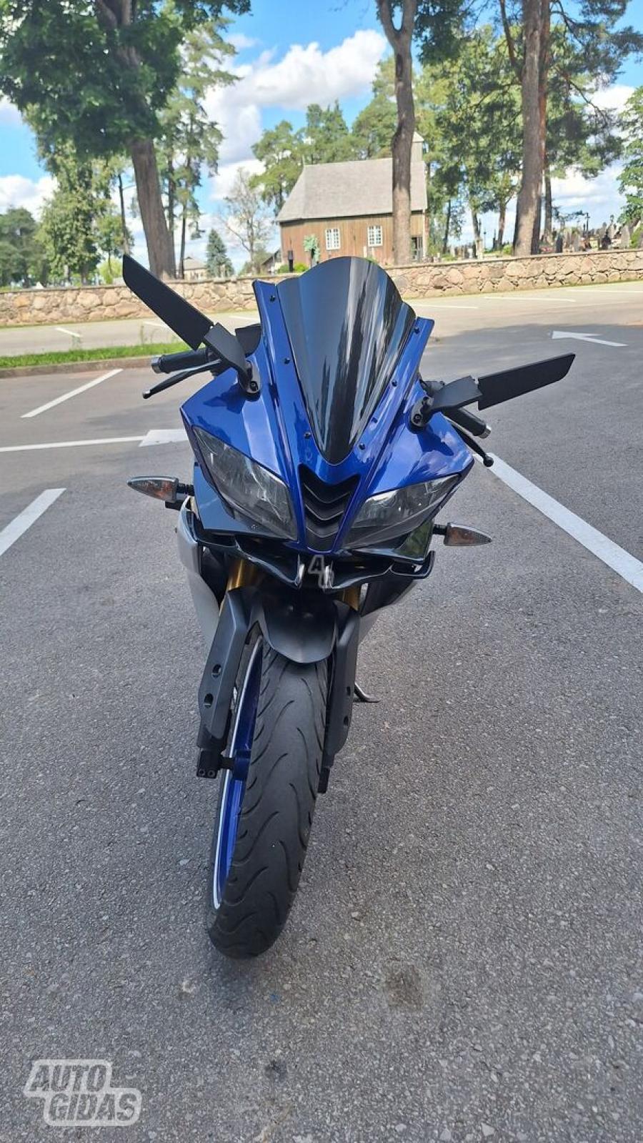Blue Yamaha YZF 2015 in Mazeikiai, with an engine capacity of 0.13 L and mileage of 0 thousand km for 2400 €, photo 3 on AUTOMOTO.COM.LV