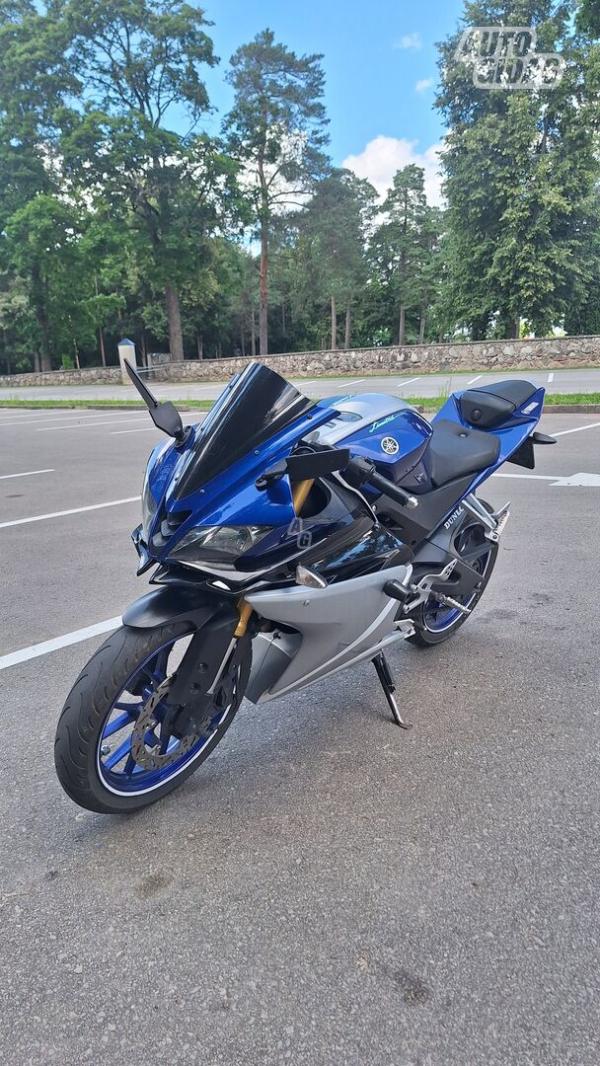 Blue Yamaha YZF 2015 in Mazeikiai, with an engine capacity of 0.13 L and mileage of 0 thousand km for 2400 €, photo 3 on AUTOMOTO.COM.LV