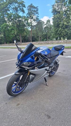Blue Yamaha YZF 2015 in Mazeikiai, with an engine capacity of 0.13 L and mileage of 0 thousand km for 2400 €, photo 4 on AUTOMOTO.COM.LV