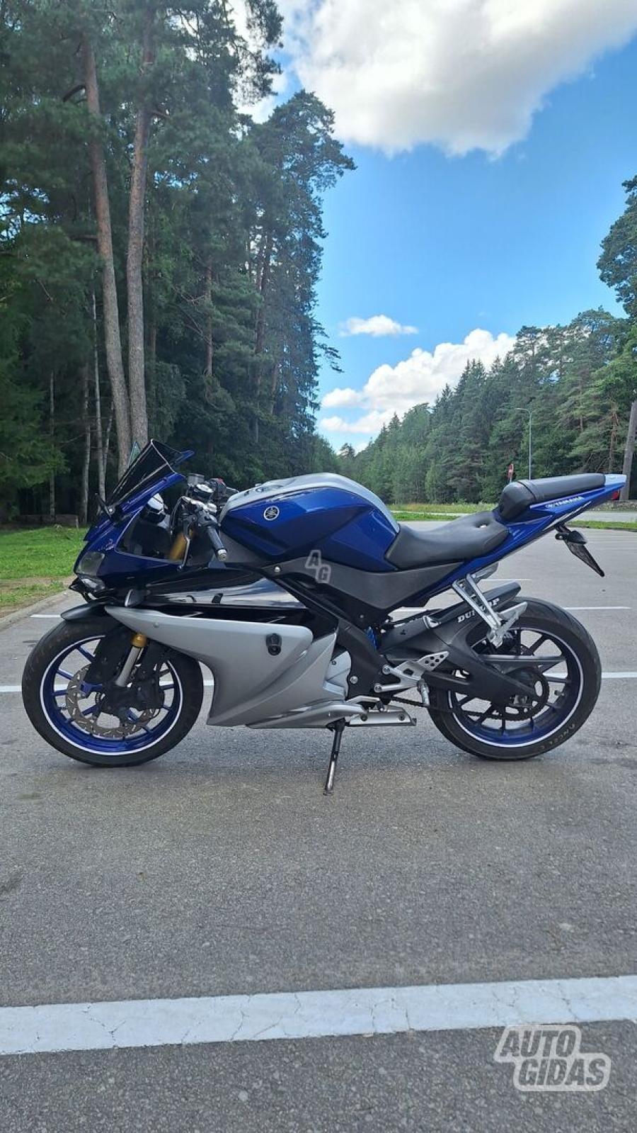Blue Yamaha YZF 2015 in Mazeikiai, with an engine capacity of 0.13 L and mileage of 0 thousand km for 2400 €, photo 6 on AUTOMOTO.COM.LV
