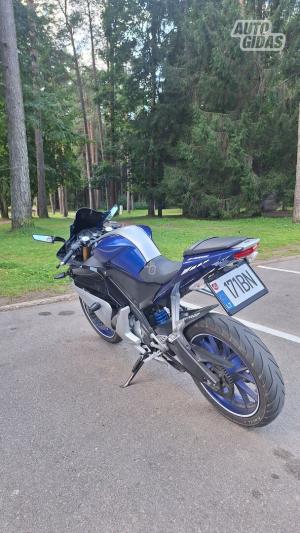 Blue Yamaha YZF 2015 in Mazeikiai, with an engine capacity of 0.13 L and mileage of 0 thousand km for 2400 €, photo 8 on AUTOMOTO.COM.LV