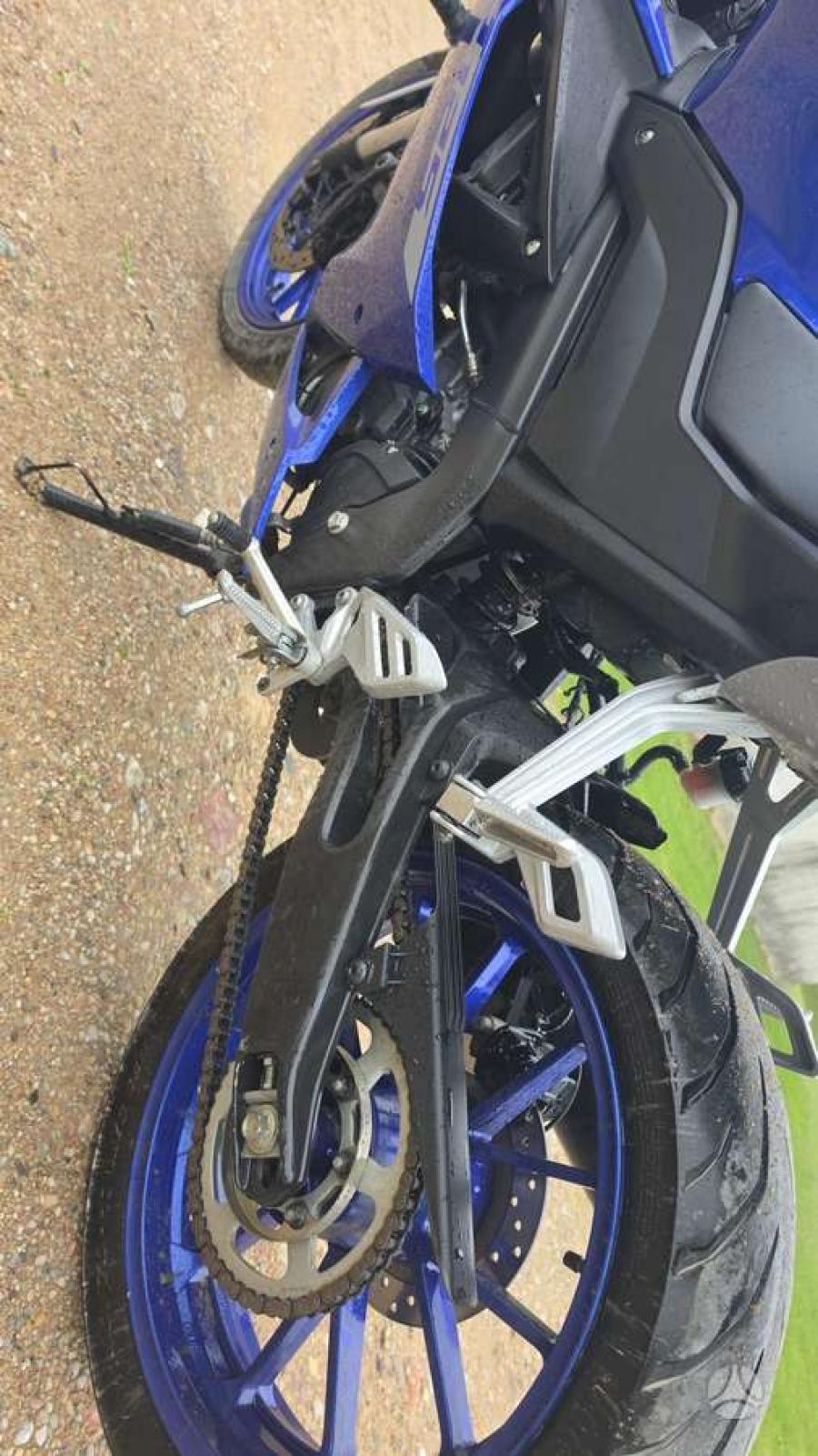 Blue Yamaha YZF 2020 in Kaisiadorys, with an engine capacity of 0.13 L and mileage of 20 thousand km for 3300 €, photo 6 on AUTOMOTO.COM.LV