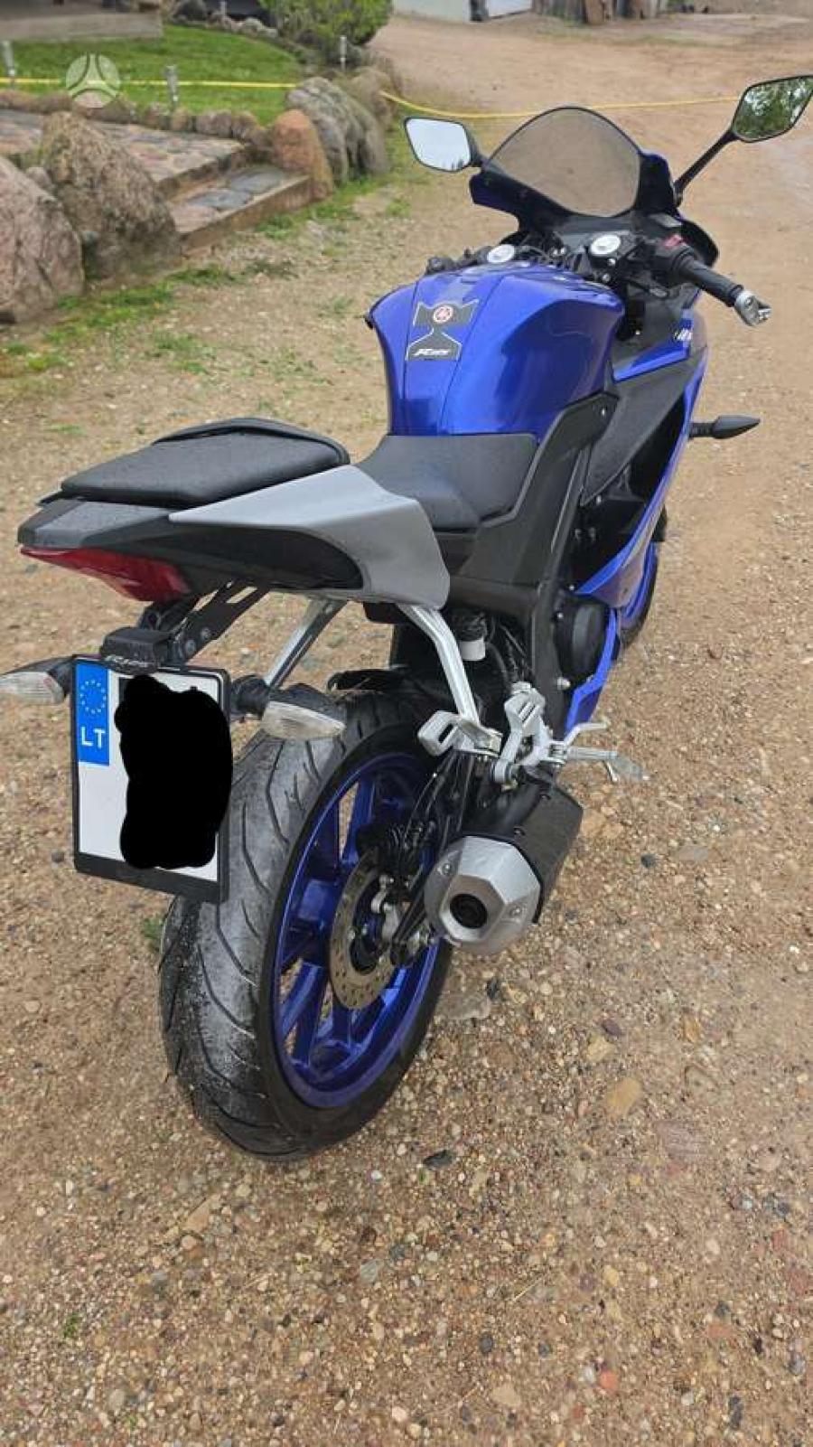 Blue Yamaha YZF 2020 in Kaisiadorys, with an engine capacity of 0.13 L and mileage of 20 thousand km for 3300 €, photo 9 on AUTOMOTO.COM.LV