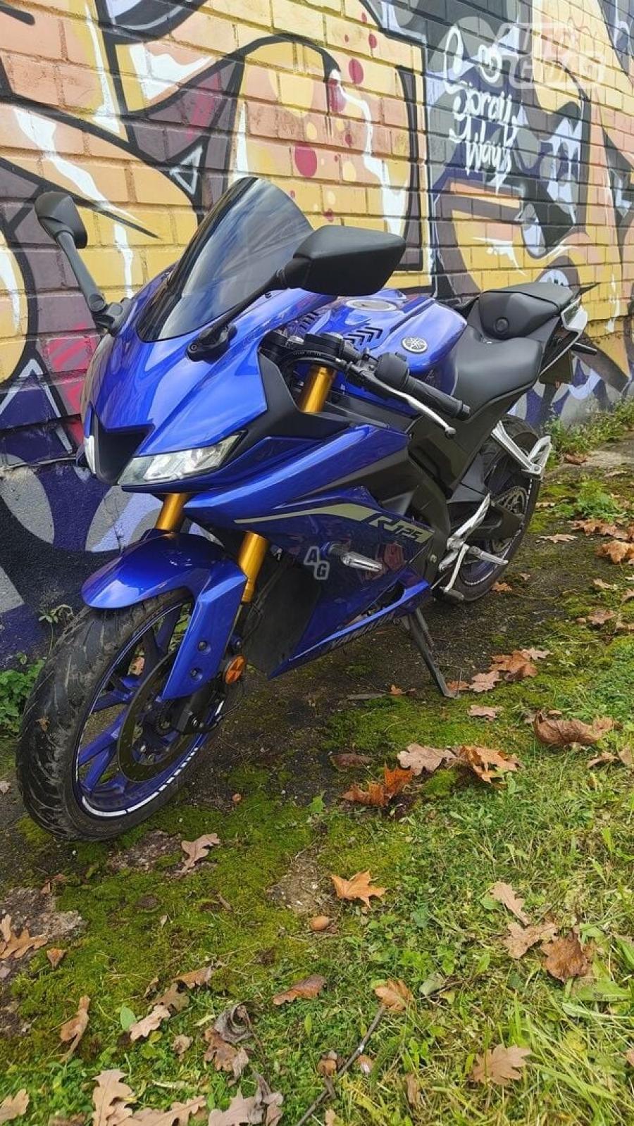 Zils Yamaha YZF 2020 Kauņa, ar dzinēja tilpumu 0.13 L un nobraukumu 20 tūkst. km par 2950 €, foto 3 vietnē AUTOMOTO.COM.LV