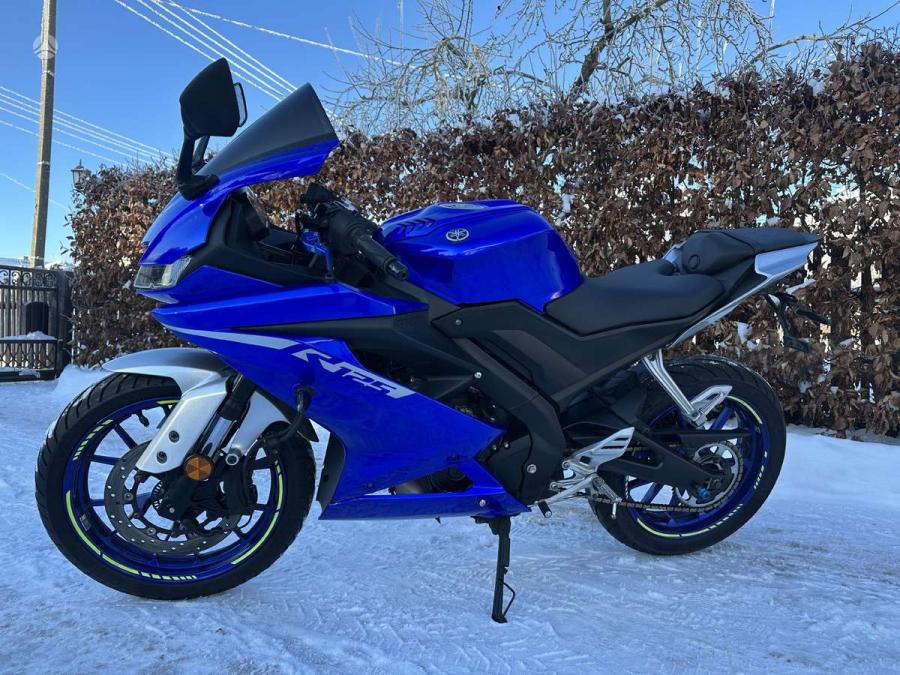 Blue Yamaha YZF 2021 in Siauliai, with an engine capacity of 0.13 L and mileage of 16 thousand km for 3790 €, photo 10 on AUTOMOTO.COM.LV