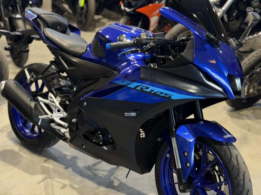 Zils Yamaha YZF 2024 Šauļi, ar dzinēja tilpumu 0.13 L un nobraukumu 6 tūkst. km par 4190 €, foto 7 vietnē AUTOMOTO.COM.LV