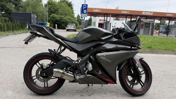 Grey Yamaha YZF 2013 in Kaunas, with an engine capacity of 0.13 L and mileage of 23 thousand km for 2400 €, photo 7 on AUTOMOTO.COM.LV