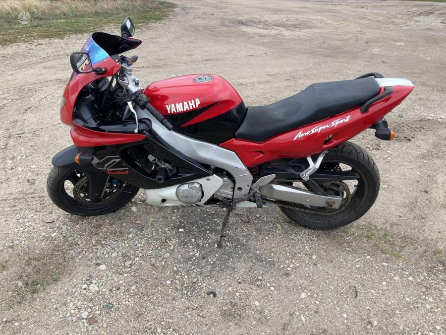 Yamaha YZF 1998 Birštonas, ar dzinēja tilpumu 0.60 L un nobraukumu 26 tūkst. km par 1100 €, foto 5 vietnē AUTOMOTO.COM.LV