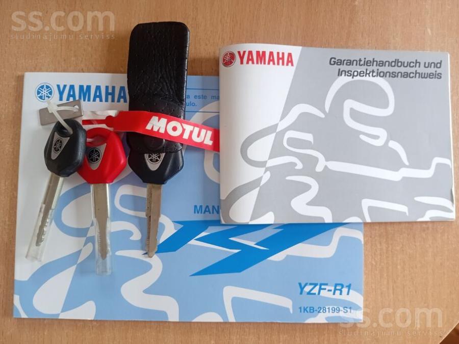 Yamaha YZF-R1 2012 in Riga, with an engine capacity of 1.00 L and mileage of 0 thousand km for 9970 €, photo 9 on AUTOMOTO.COM.LV
