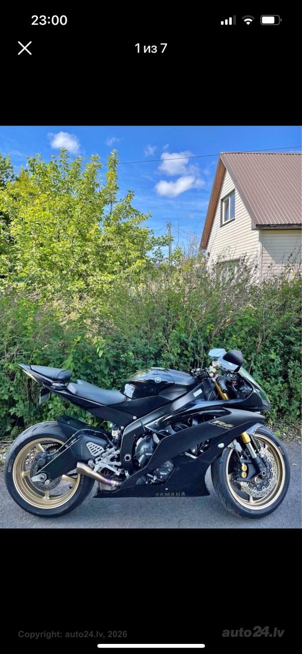 Черный Ямаха YZF R6 2009 в Нарва, объемом двигателя 0.60 л и пробегом 36 тыс. км за 5400 €, фото 2 на AUTOMOTO.COM.LV