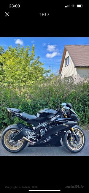 Black Yamaha YZF R6 2009 in Narva, with an engine capacity of 0.60 L and mileage of 36 thousand km for 5400 €, photo 3 on AUTOMOTO.COM.LV