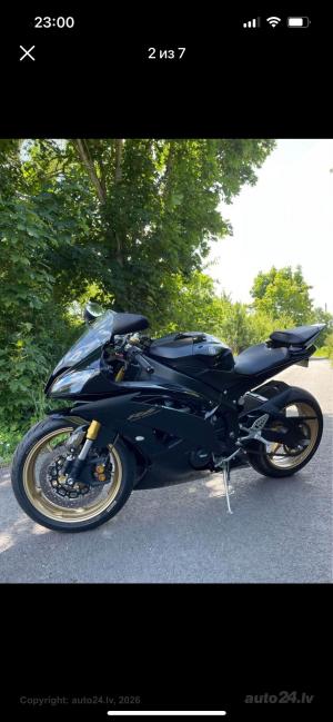 Black Yamaha YZF R6 2009 in Narva, with an engine capacity of 0.60 L and mileage of 36 thousand km for 5400 €, photo 4 on AUTOMOTO.COM.LV