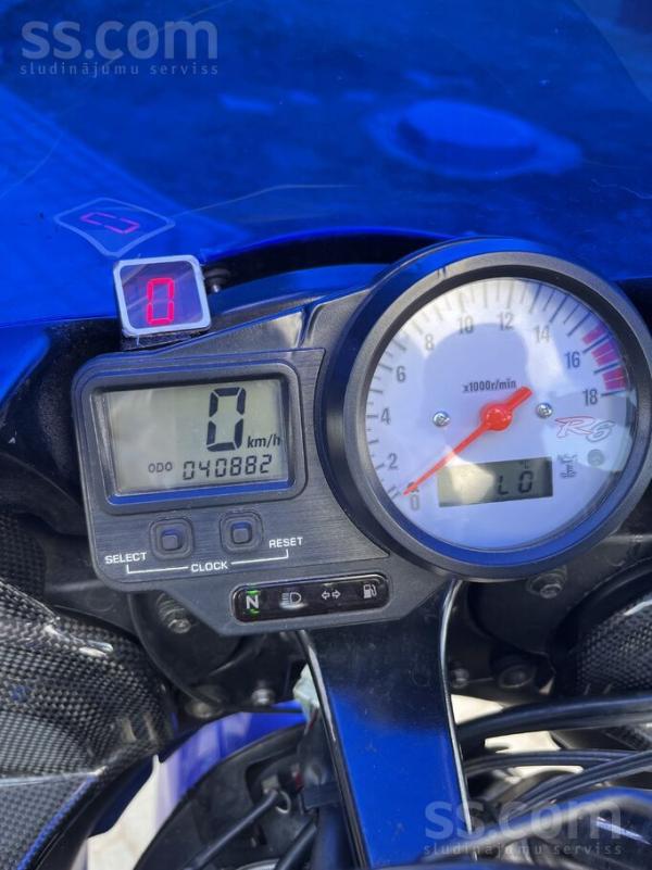 Yamaha YZF R6 2000 in Talsi, with an engine capacity of 0.60 L and mileage of 0 thousand km for 2499 €, photo 10 on AUTOMOTO.COM.LV