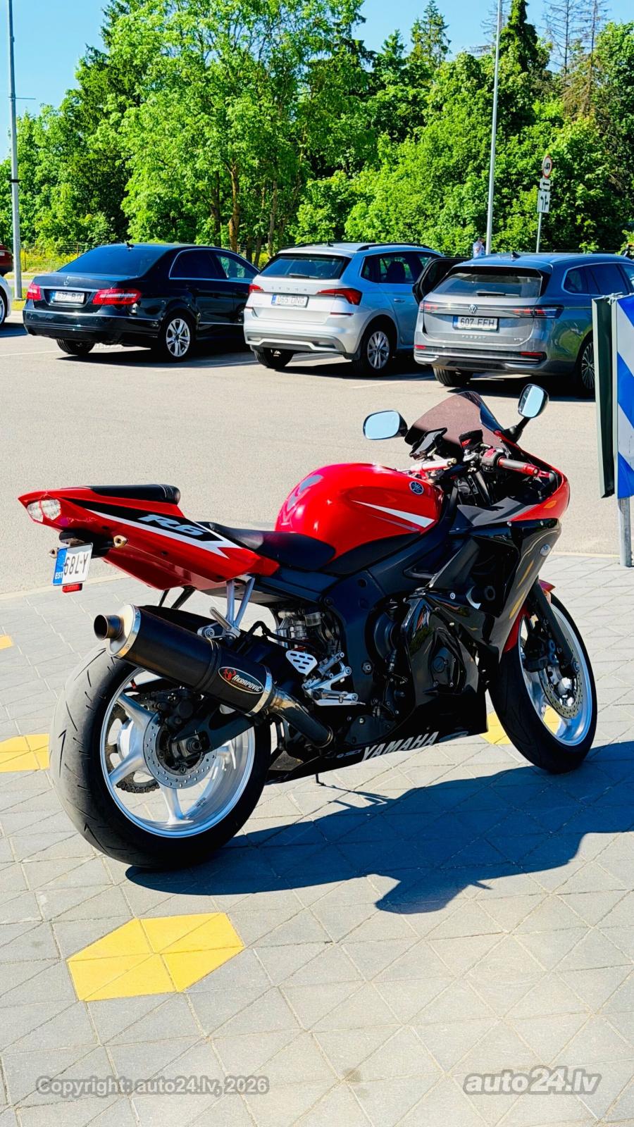 Красный Ямаха YZF R6 2004 в Таллин, объемом двигателя 0.60 л и пробегом 58 тыс. км за 3200 €, фото 3 на AUTOMOTO.COM.LV