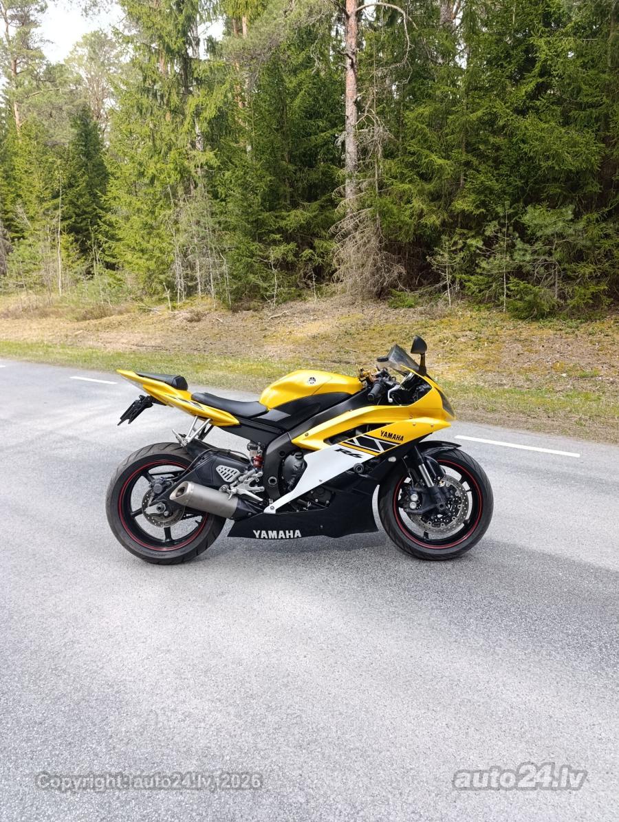 Yellow Yamaha YZF R6 2008 in Parnu, with an engine capacity of 0.60 L and mileage of 52 thousand km for 4000 €, photo 5 on AUTOMOTO.COM.LV