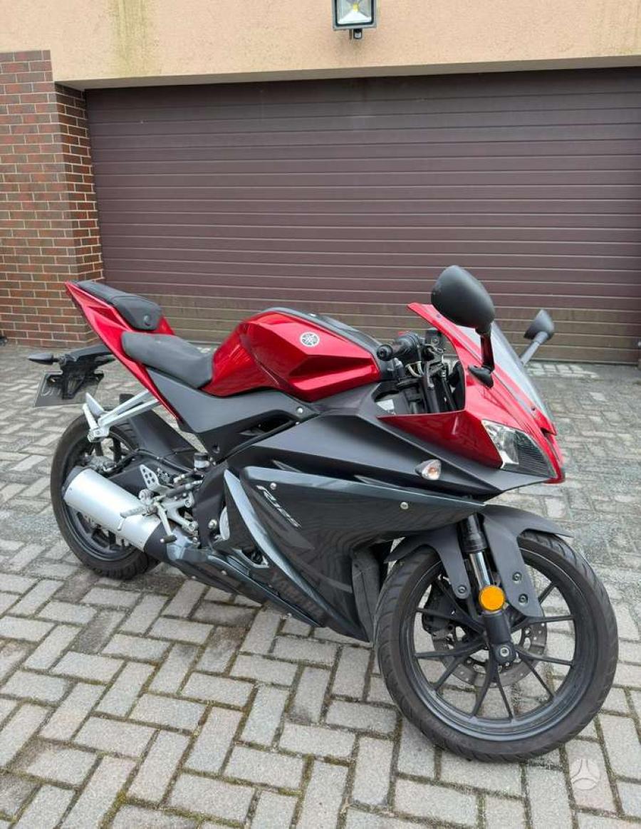 Red Yamaha YZF 2019 in Vilnius, with an engine capacity of 0.12 L and mileage of 7 thousand km for 3000 €, photo 3 on AUTOMOTO.COM.LV