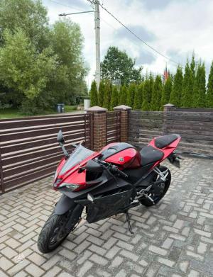 Red Yamaha YZF 2019 in Vilnius, with an engine capacity of 0.12 L and mileage of 7 thousand km for 3000 €, photo 4 on AUTOMOTO.COM.LV