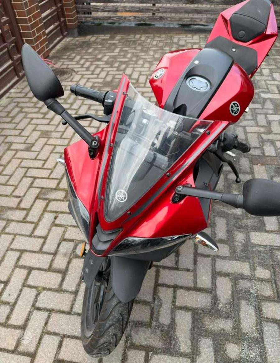 Red Yamaha YZF 2019 in Vilnius, with an engine capacity of 0.12 L and mileage of 7 thousand km for 3000 €, photo 6 on AUTOMOTO.COM.LV
