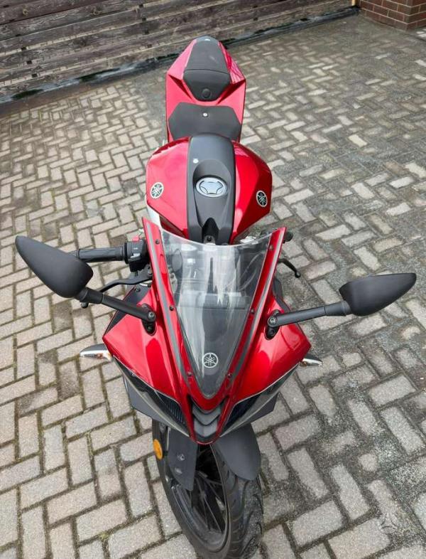 Red Yamaha YZF 2019 in Vilnius, with an engine capacity of 0.12 L and mileage of 7 thousand km for 3000 €, photo 6 on AUTOMOTO.COM.LV
