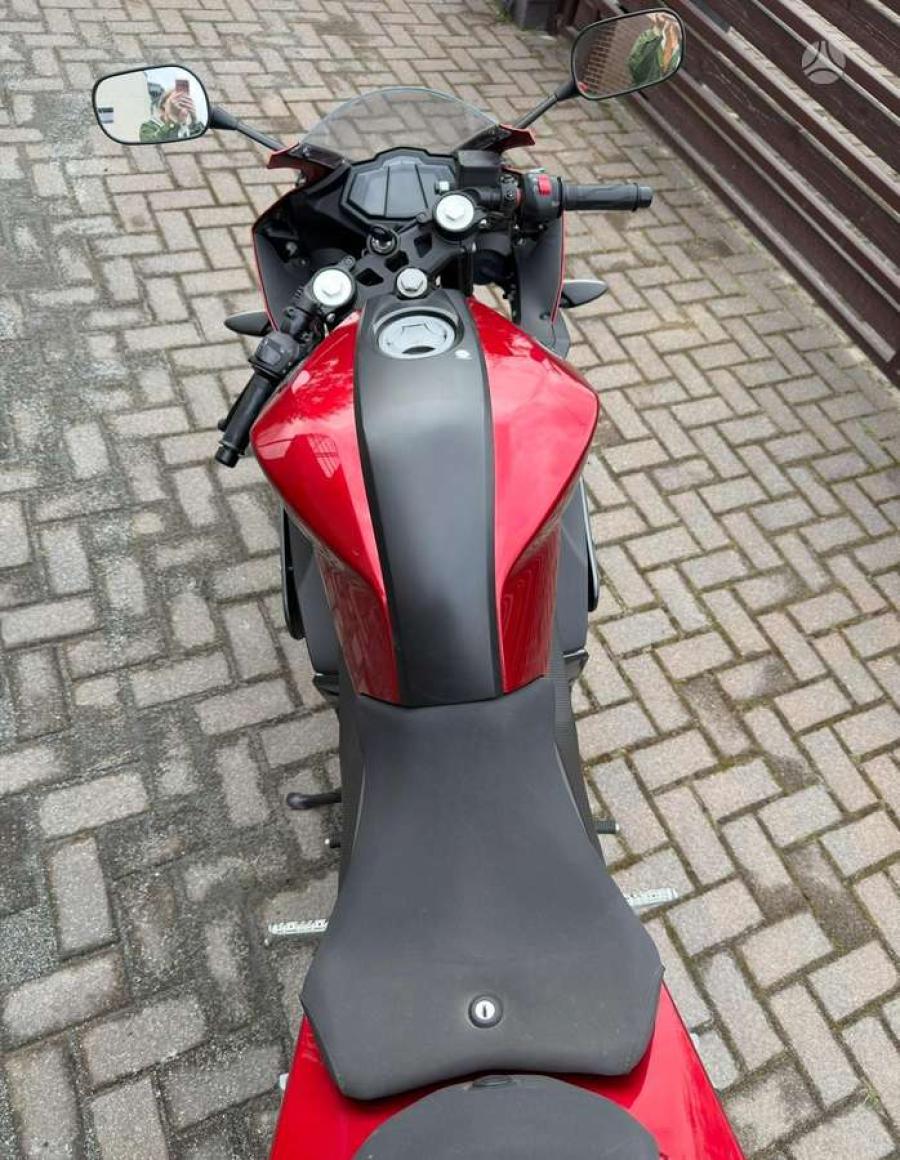 Red Yamaha YZF 2019 in Vilnius, with an engine capacity of 0.12 L and mileage of 7 thousand km for 3000 €, photo 12 on AUTOMOTO.COM.LV
