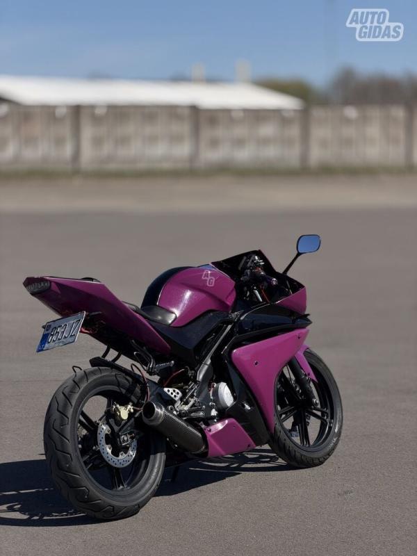 Violet Yamaha YZF 2008 in Vilnius, with an engine capacity of 0.13 L and mileage of 35 thousand km for 1750 €, photo 6 on AUTOMOTO.COM.LV
