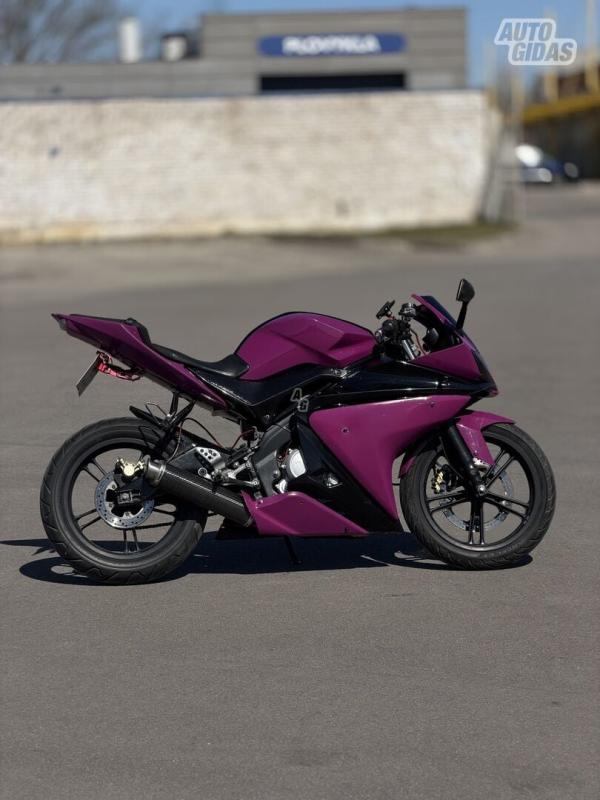 Violet Yamaha YZF 2008 in Vilnius, with an engine capacity of 0.13 L and mileage of 35 thousand km for 1750 €, photo 7 on AUTOMOTO.COM.LV