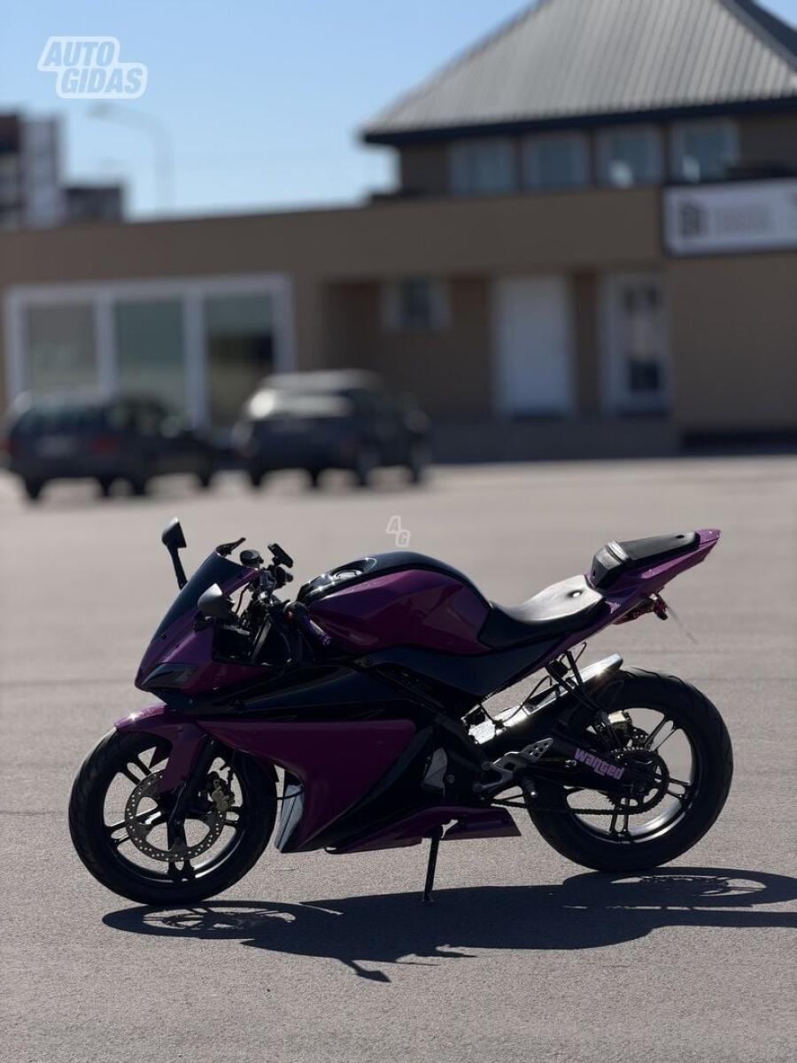 Violet Yamaha YZF 2008 in Vilnius, with an engine capacity of 0.13 L and mileage of 35 thousand km for 1750 €, photo 4 on AUTOMOTO.COM.LV