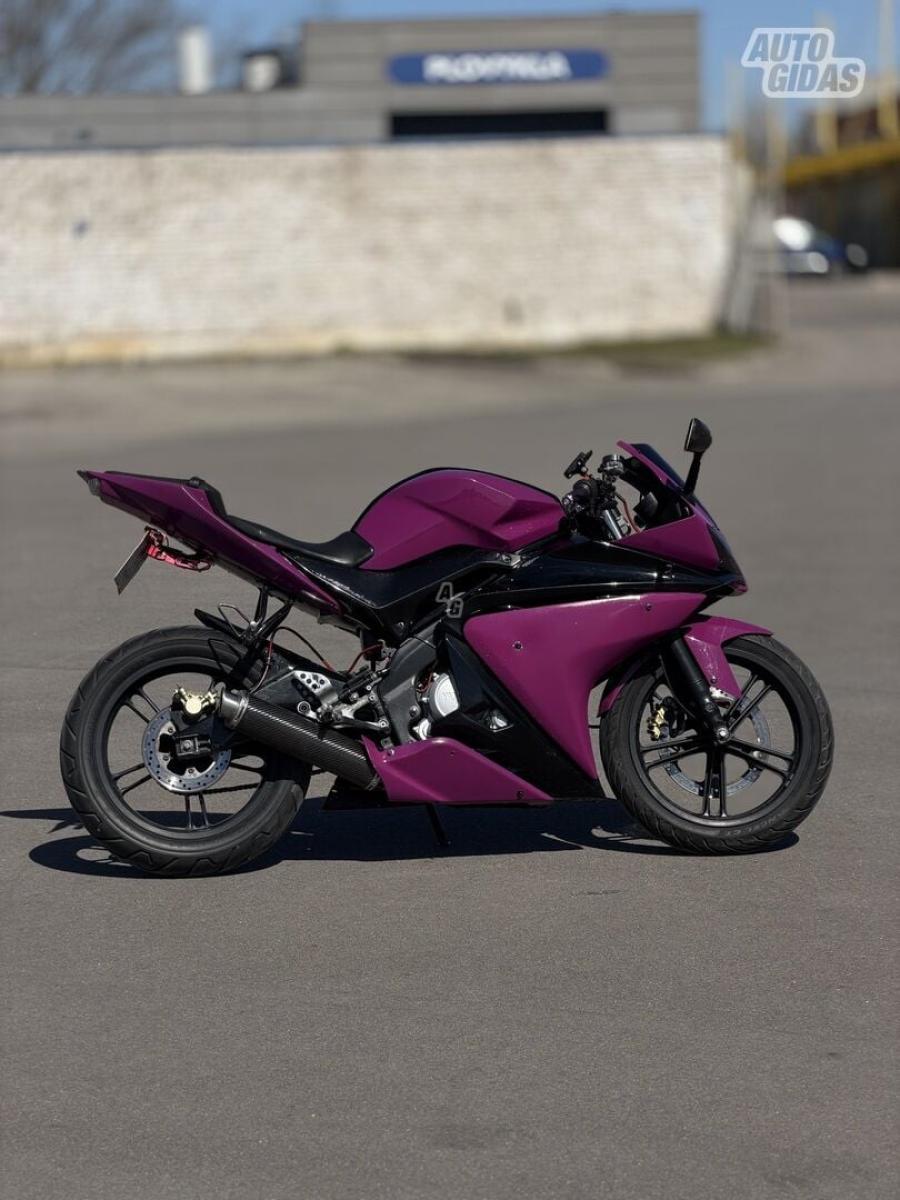 Violet Yamaha YZF 2008 in Vilnius, with an engine capacity of 0.13 L and mileage of 35 thousand km for 1750 €, photo 8 on AUTOMOTO.COM.LV