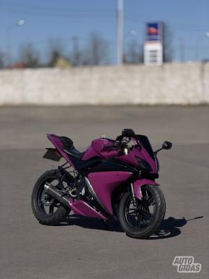Violet Yamaha YZF 2008 in Vilnius, with an engine capacity of 0.13 L and mileage of 35 thousand km for 1750 €, photo 9 on AUTOMOTO.COM.LV