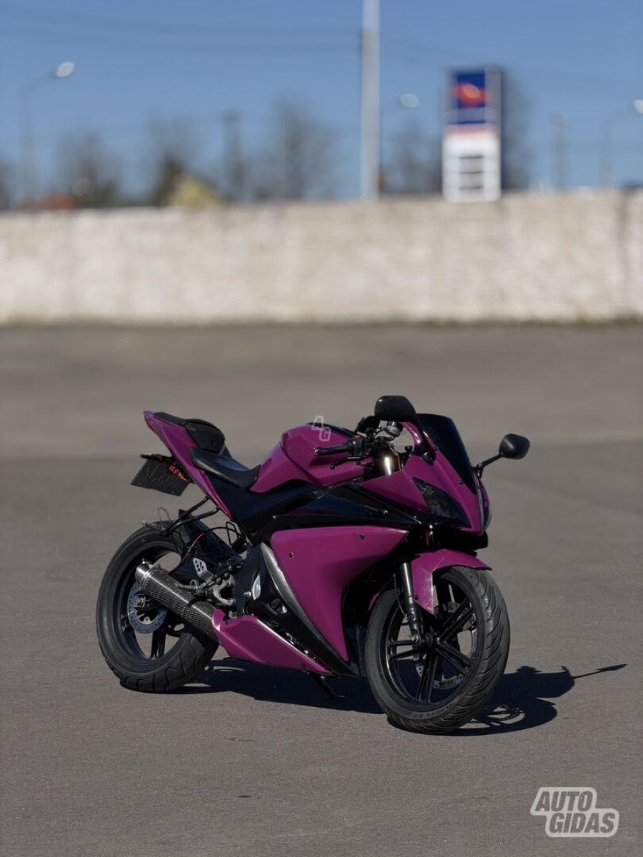 Violet Yamaha YZF 2008 in Vilnius, with an engine capacity of 0.13 L and mileage of 35 thousand km for 1750 €, photo 9 on AUTOMOTO.COM.LV