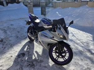 Violet Yamaha YZF 2011 in Kaunas, with an engine capacity of 0.13 L and mileage of 35 thousand km for 1800 €, photo  on AUTOMOTO.COM.LV
