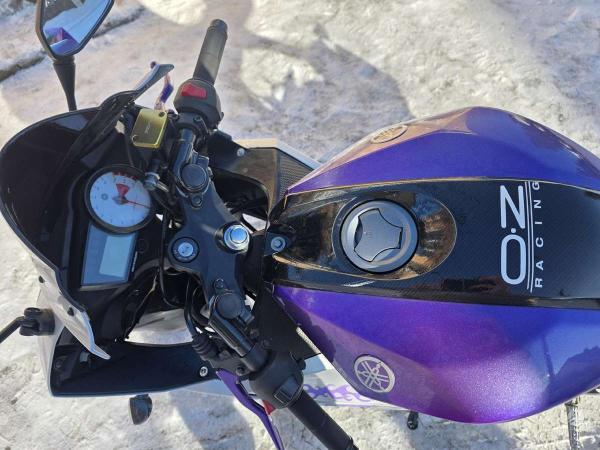 Violets Yamaha YZF 2011 Kauņa, ar dzinēja tilpumu 0.13 L un nobraukumu 35 tūkst. km par 1800 €, foto 7 vietnē AUTOMOTO.COM.LV