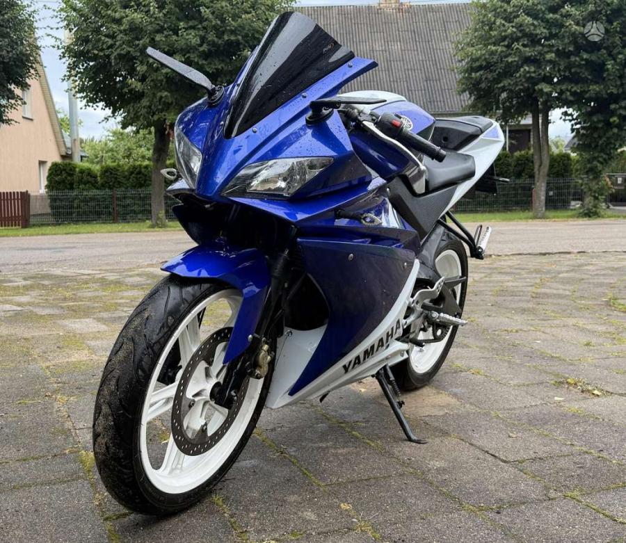 Balts Yamaha YZF 2009 Mažeikiai, ar dzinēja tilpumu 0.13 L un nobraukumu 30 tūkst. km par 1750 €, foto 4 vietnē AUTOMOTO.COM.LV