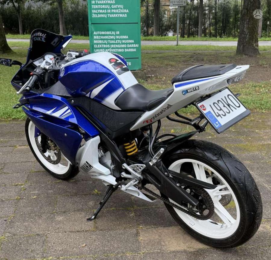 Balts Yamaha YZF 2009 Mažeikiai, ar dzinēja tilpumu 0.13 L un nobraukumu 30 tūkst. km par 1750 €, foto 6 vietnē AUTOMOTO.COM.LV