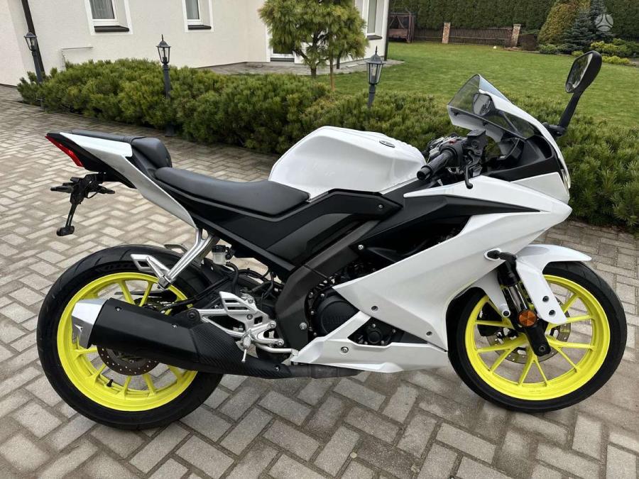 Balts Yamaha YZF 2019 Šauļi, ar dzinēja tilpumu 0.13 L un nobraukumu 13 tūkst. km par 3550 €, foto 3 vietnē AUTOMOTO.COM.LV