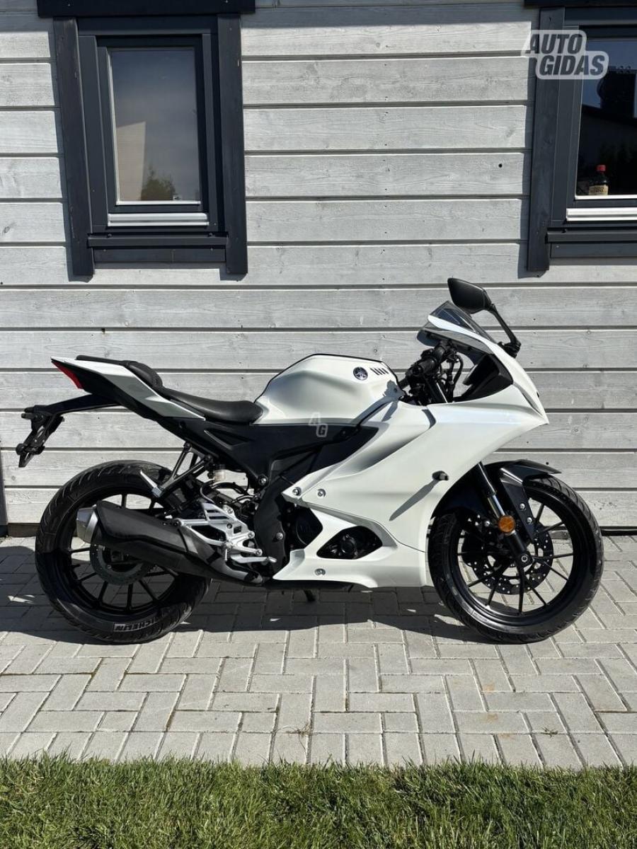 White Yamaha YZF 2023 in Siauliai, with an engine capacity of 0.13 L and mileage of 13 thousand km for 4500 €, photo 4 on AUTOMOTO.COM.LV