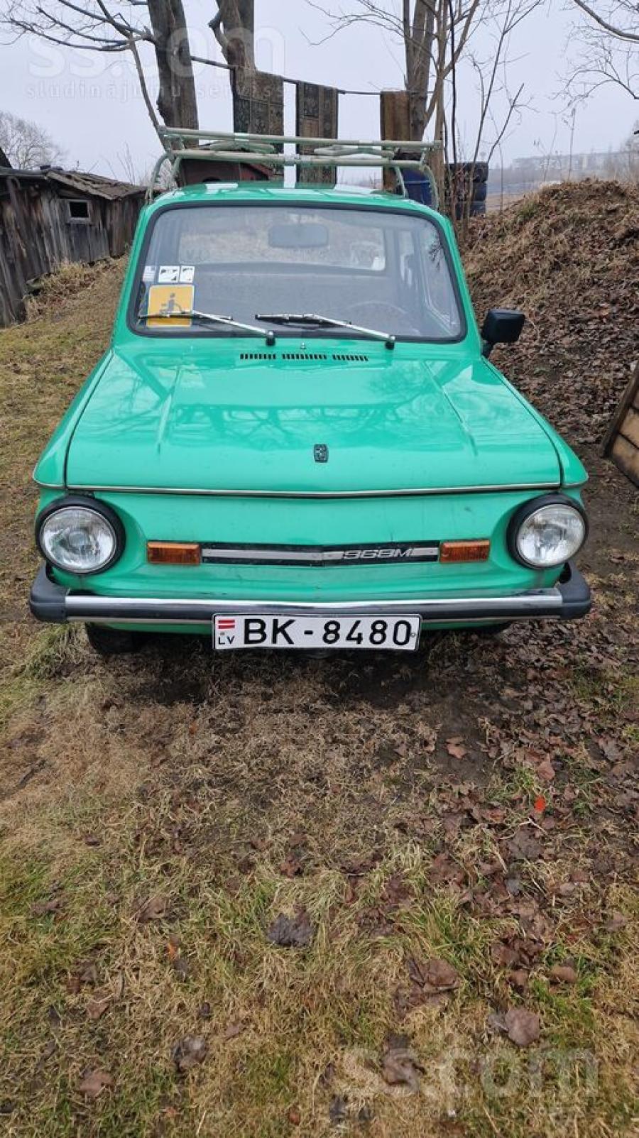 Zaļš ZAZ 968 1984 Daugavpils, ar dzinēja tilpumu 1.20 L un nobraukumu 30 tūkst. km par 2000 €, foto 1 vietnē AUTOMOTO.COM.LV