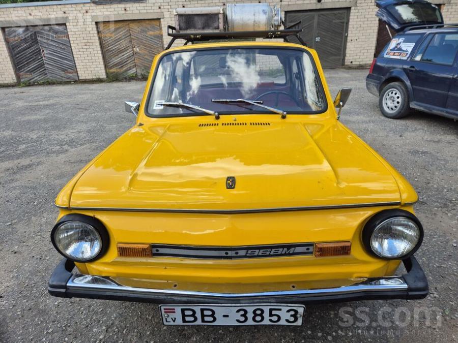 Yellow ZAZ 968 1989 in Cesis, with an engine capacity of 1.20 L and mileage of 43 thousand km for 1500 €, photo 1 on AUTOMOTO.COM.LV